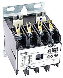ABB, DP40C4P-C, 4 Pole, 40 Amps, 277VAC Coil, Definite Purpose ...